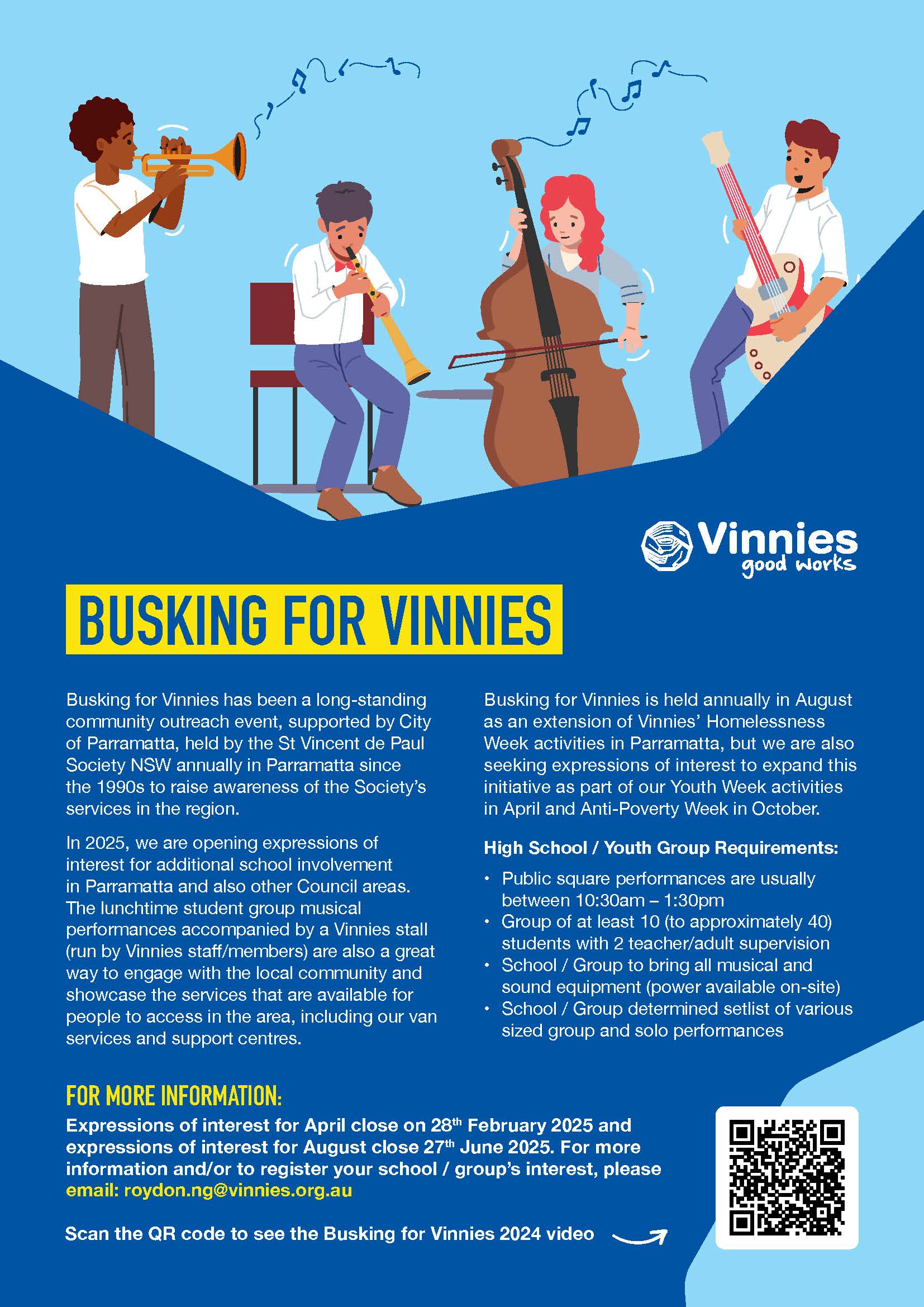 Busking for Vinnies – youthnsw.vinnies.org.au